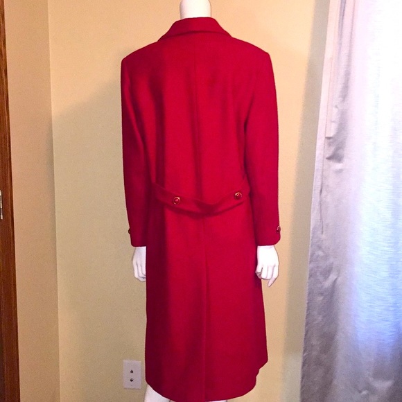 Herman Kay | Jackets & Coats | Herman Kay Women Long Wool Red Coat Size ...